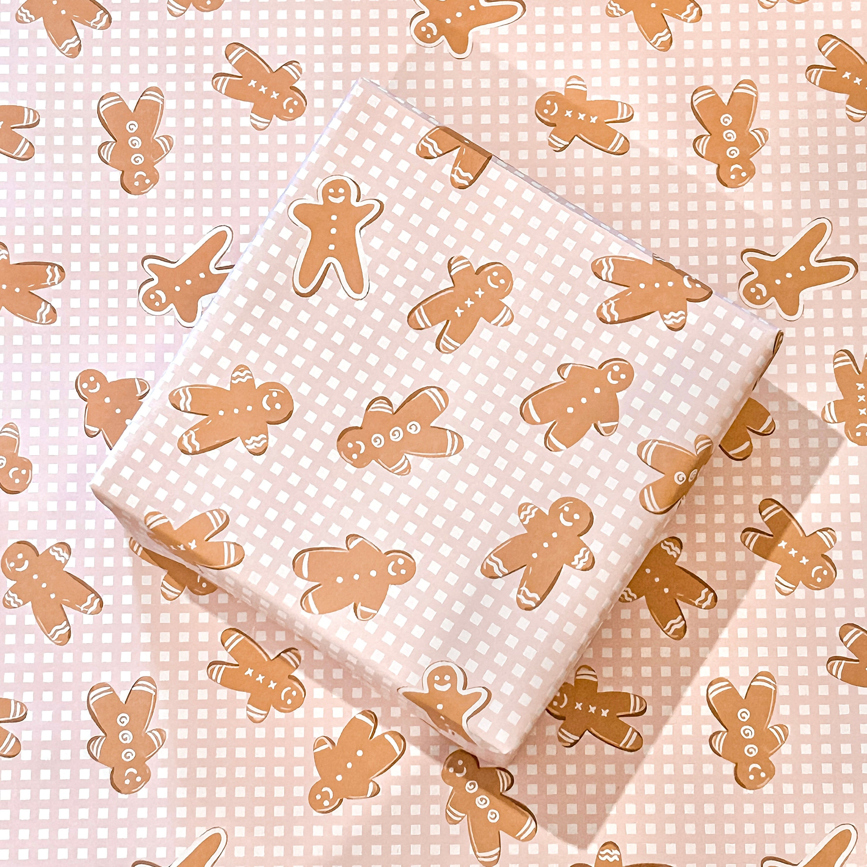Gingerbread Men- Wrapping Papers – Christmas Wonderland Co
